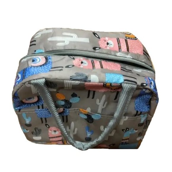 Kitchen | Insulated Lunch Bag Box Llama Alpaca Design School Work ...
